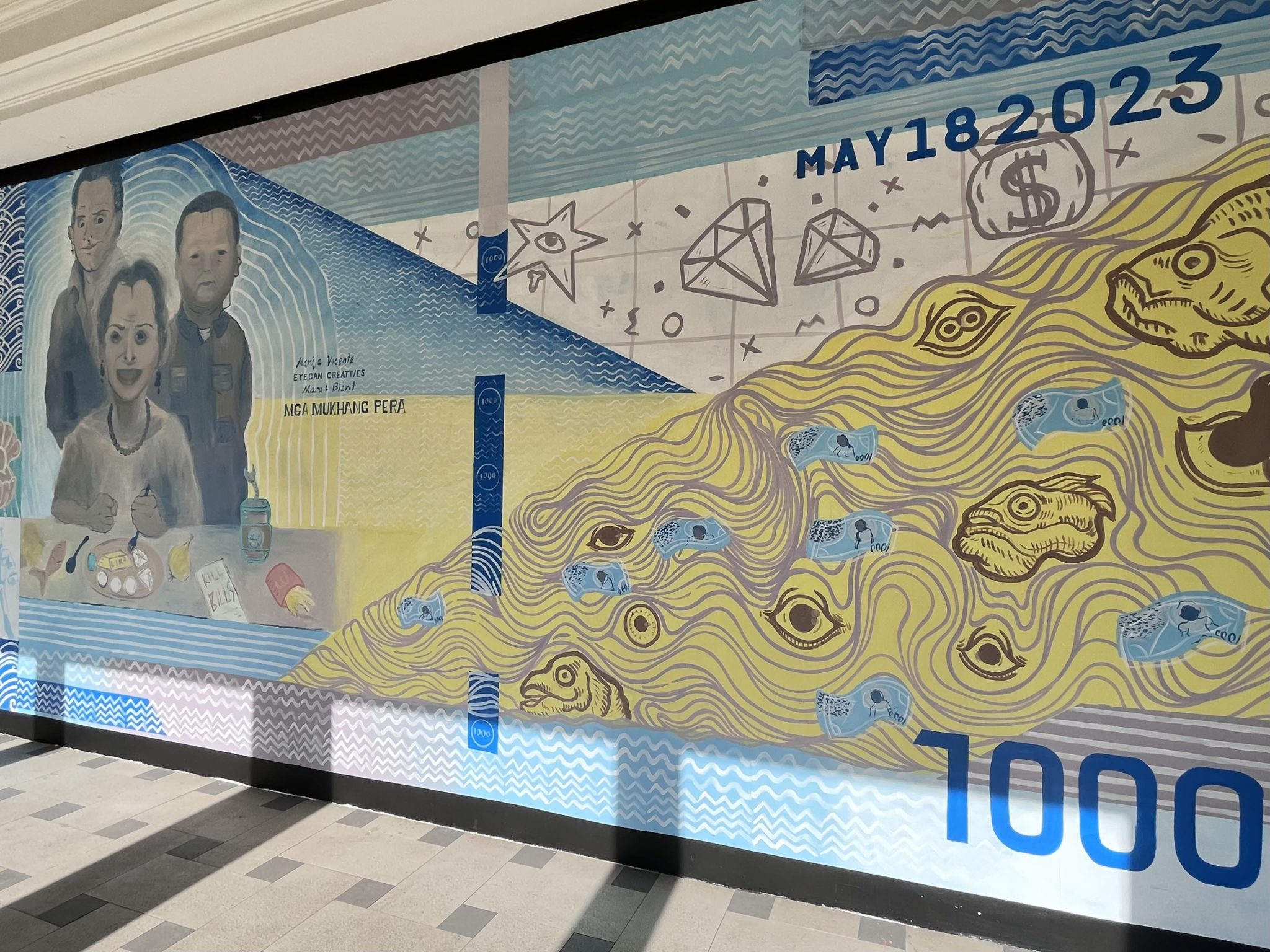 Four Murals of Kaon Na Ta! collab at Festive Walk - Iloilo Art Life